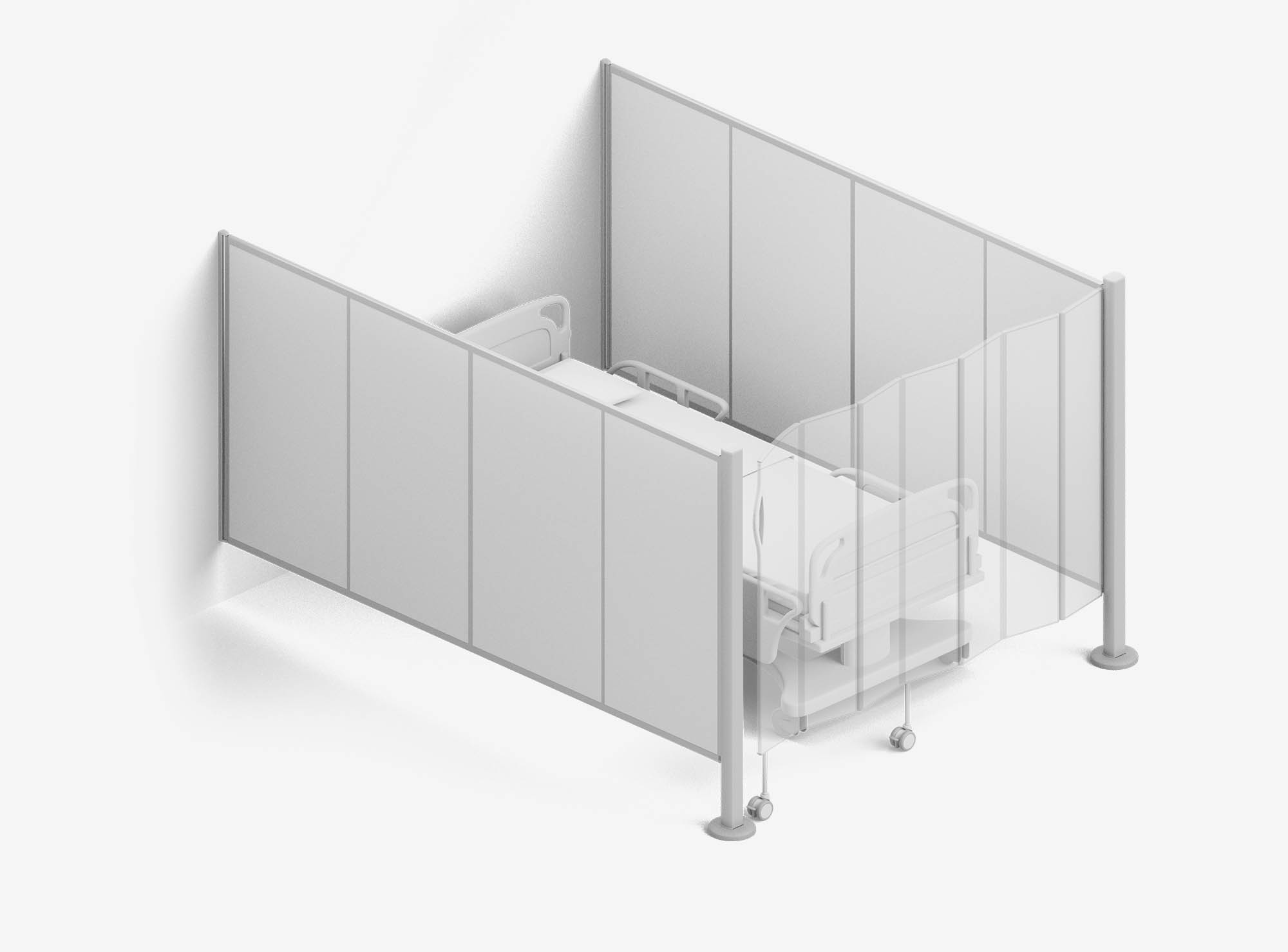 Configurator for hospital privacy screens | Silentia